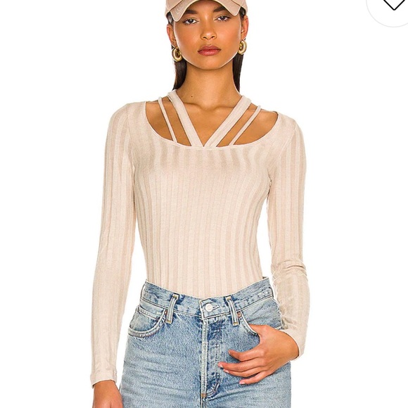 LNA | Tops | Lna Parallel Top In Sand | Poshmark